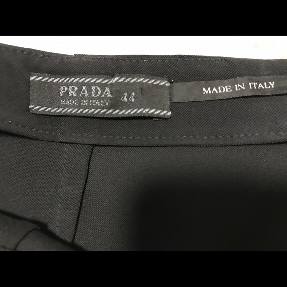 Prada | Skirts | Prada Jet Black Skirt Made In Italy Size 44 | Poshmark